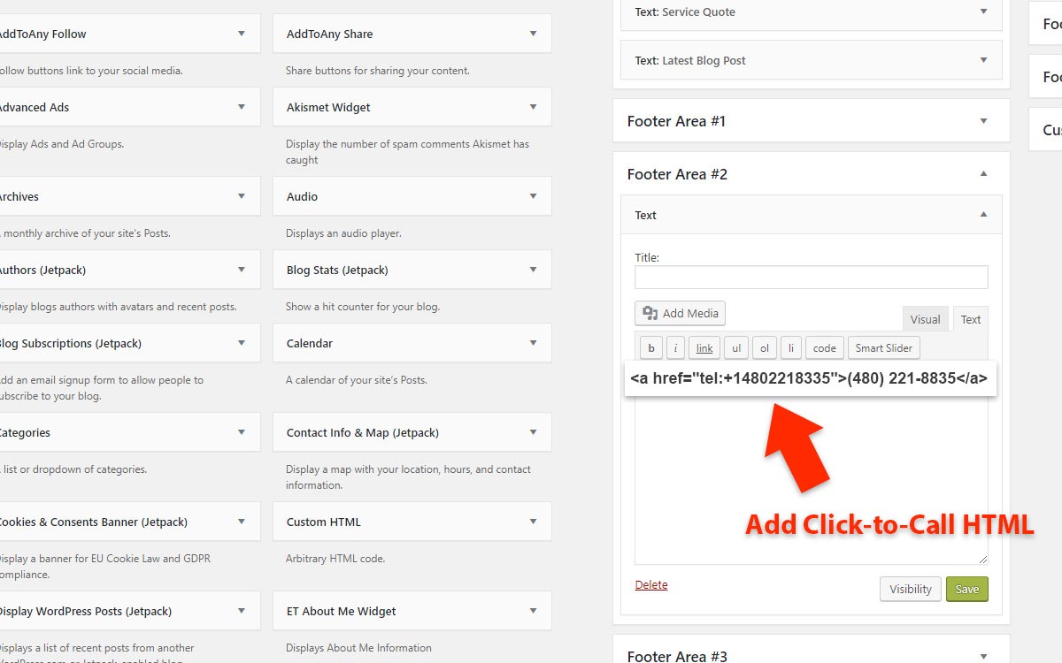  How To Make A Phone Number Clickable In WordPress BizIQ